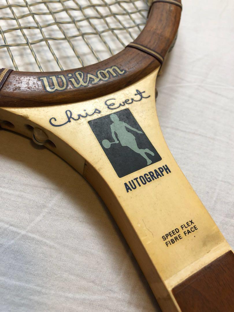 WILSON Chris Evert Vintage Tennis Racket 網球拍, 運動產品, 運動與體育, 運動與體育 - 球拍和 ...