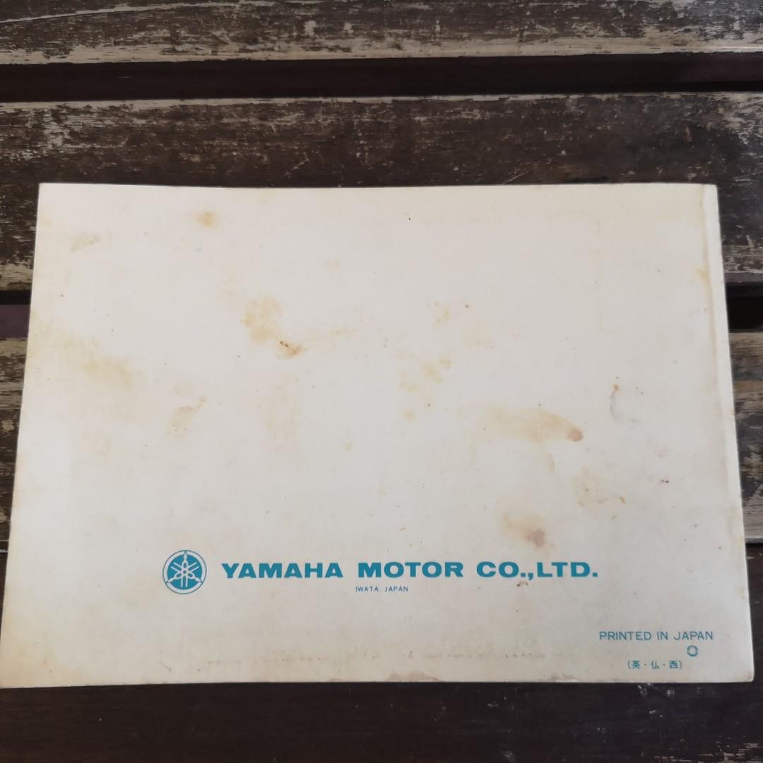 Yamaha RXK Manual, Motorcycles, Motorcycle Accessories on Carousell