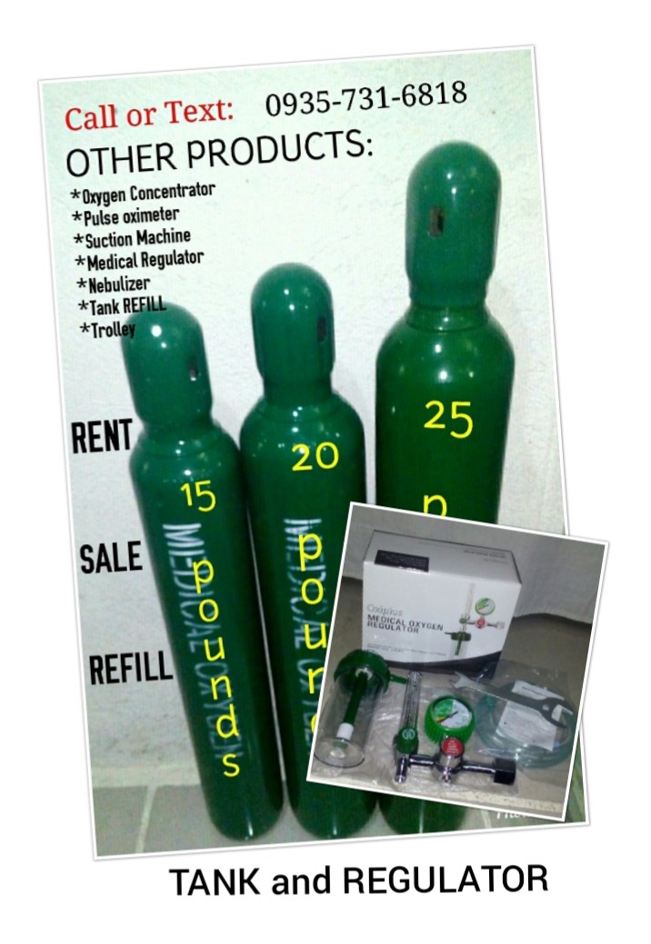 15lbs, 20lbs, 25lbs COMPLETE SET PACKAGES for delivery medical oxygen ...
