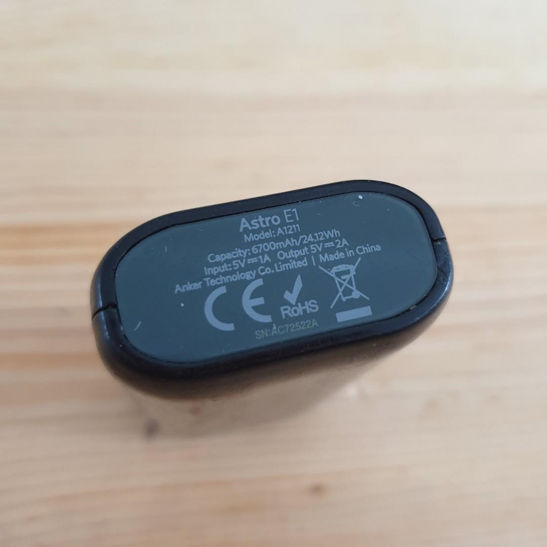 Anker Astro E1 5200mAh Power Bank PowerIQ Black A1211, Mobile Phones & Gadgets, Mobile & Gadget ...