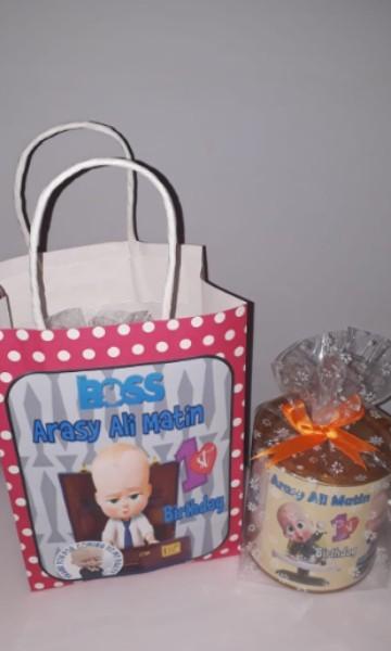 Customised Boss Baby Theme goodie bag, Babies & Kids, Babies & Kids ...