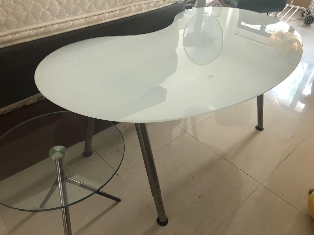 Glass Table, Furniture & Home Living, Furniture, Tables & Sets on Carousell