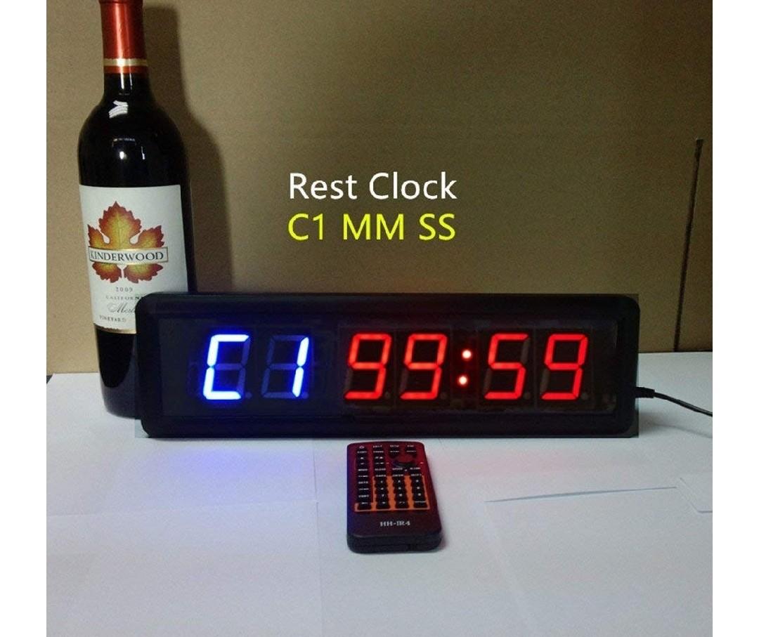 Larger LED Digital Interval Training Timer Best for Gym Crossfit ...