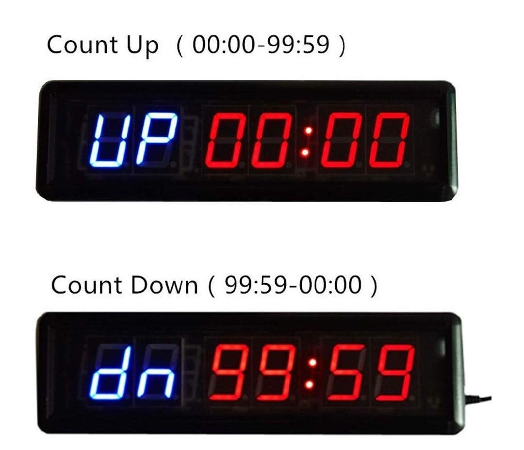 Larger LED Digital Interval Training Timer Best for Gym Crossfit ...