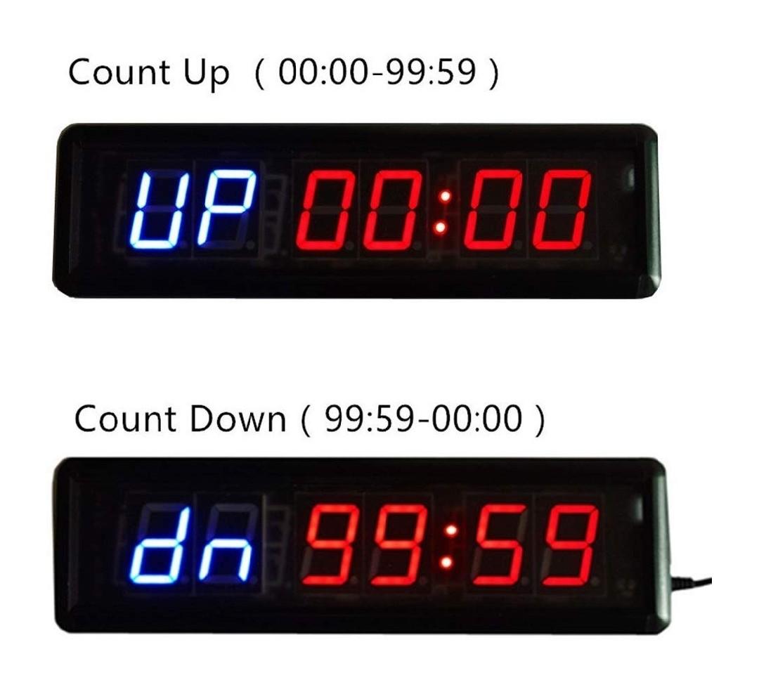 Larger LED Digital Interval Training Timer Best for Gym Crossfit ...