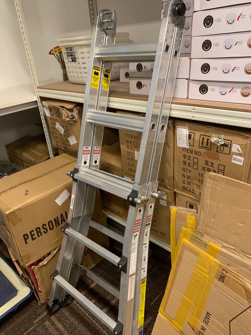 ALUMINIUM TELESCOPIC LADDER, Furniture & Home Living, Bathroom ...
