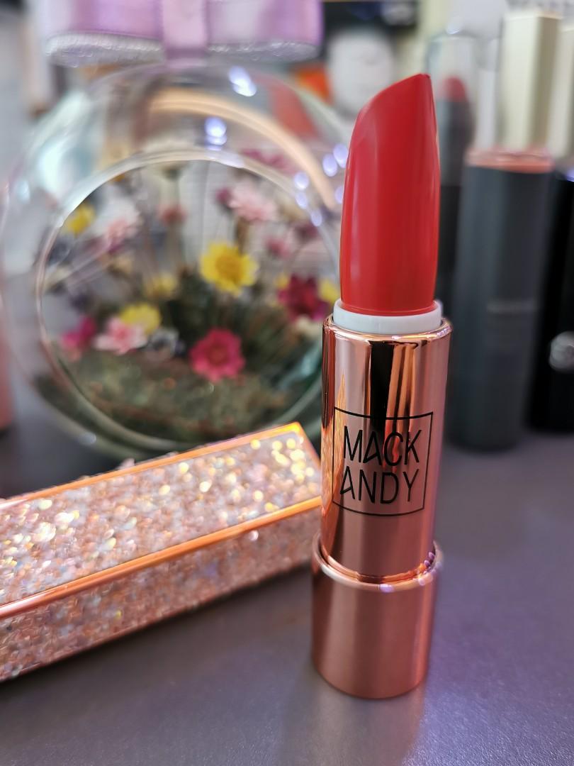 Mack Andy Lipstick Gold Glamour - Red, Beauty & Personal Care, Face, Makeup on Carousell