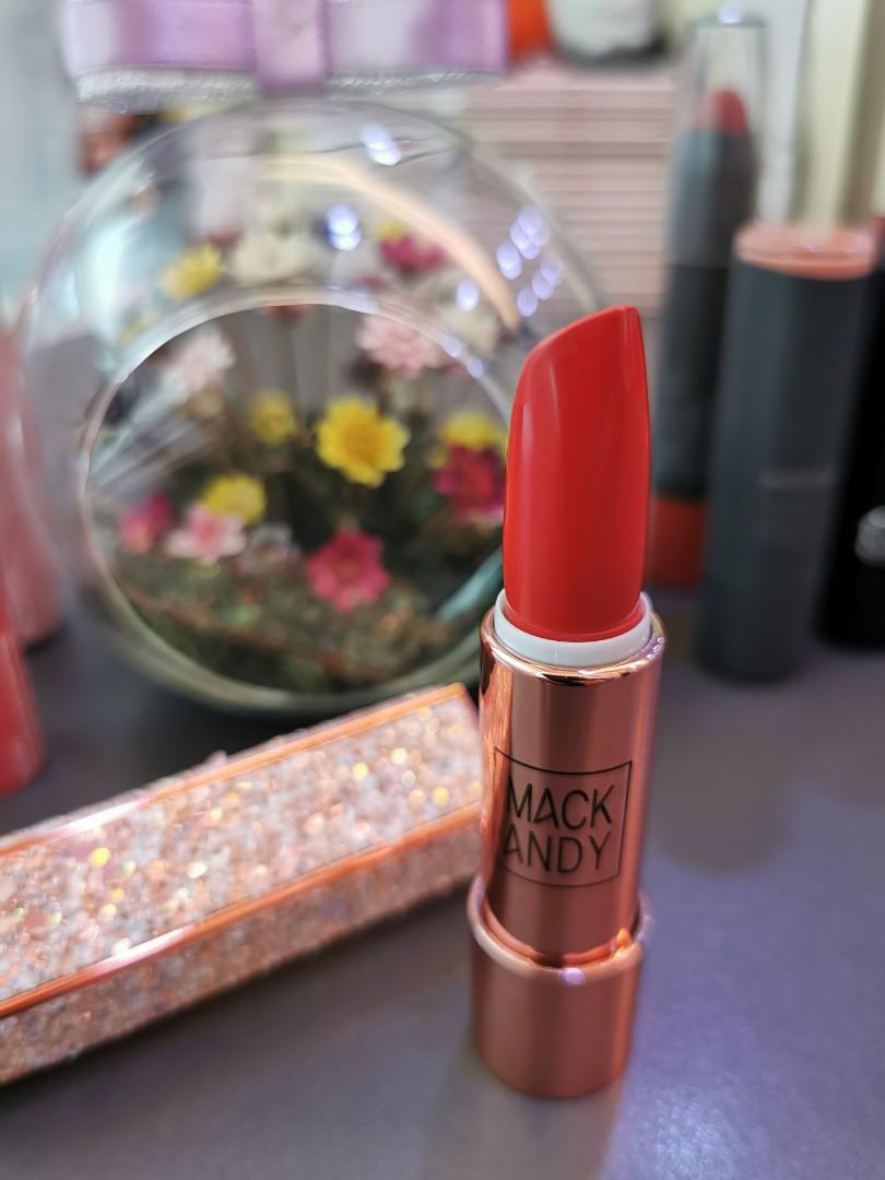 Mack Andy Lipstick Gold Glamour - Red, Beauty & Personal Care, Face ...