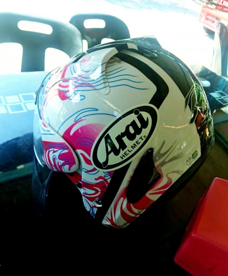 MHR Arai reptide, Motorcycles, Motorcycle Apparel on Carousell