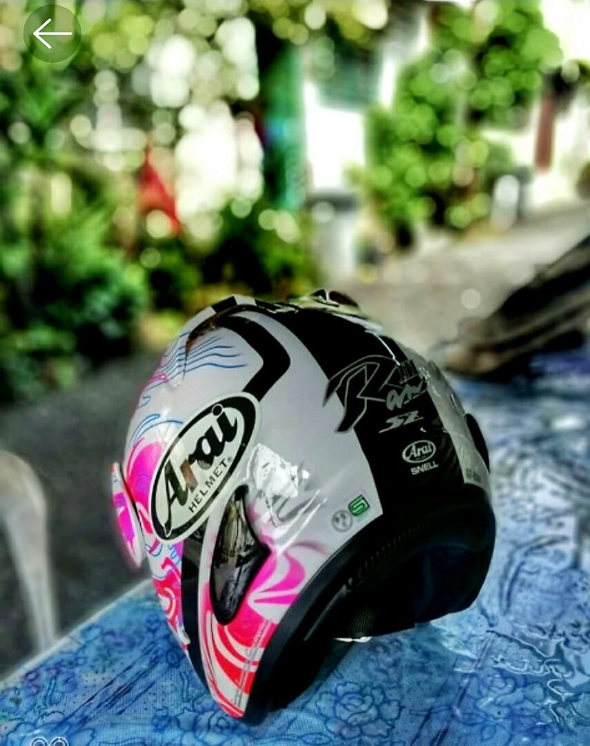 MHR Arai reptide, Motorcycles, Motorcycle Apparel on Carousell