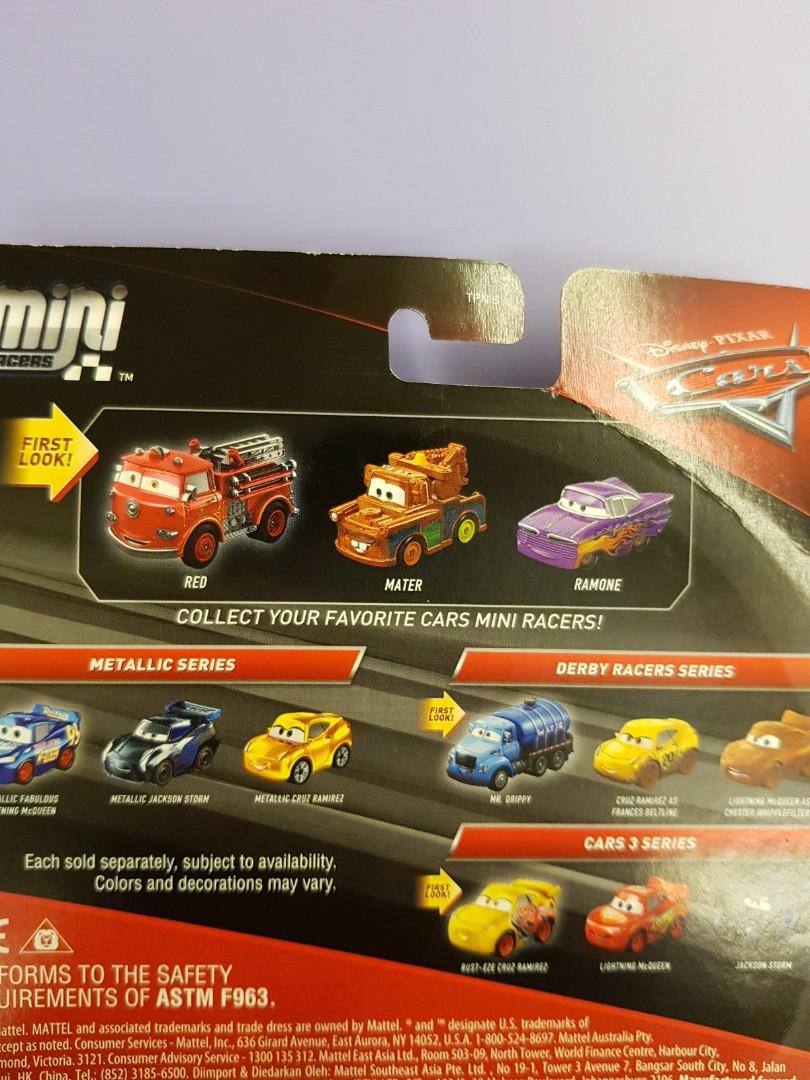 Mini Racers Cars 3 Red Mater Ramone (Lightning McQueen friends) Disney ...