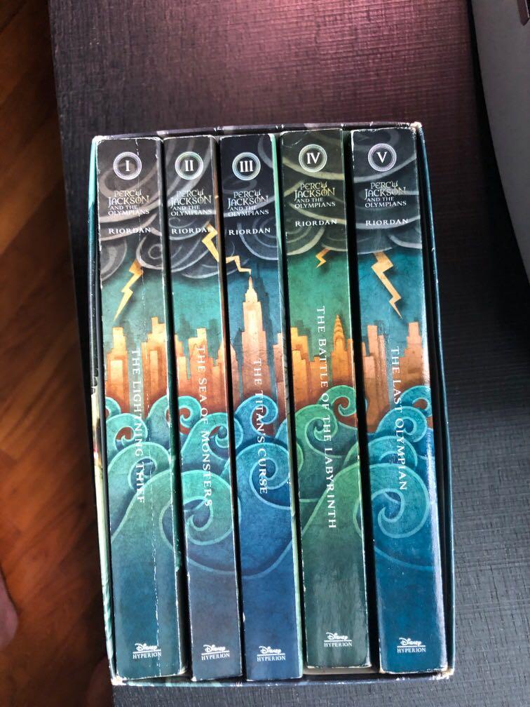Percy Jackson book set, Hobbies & Toys, Books & Magazines, Fiction ...