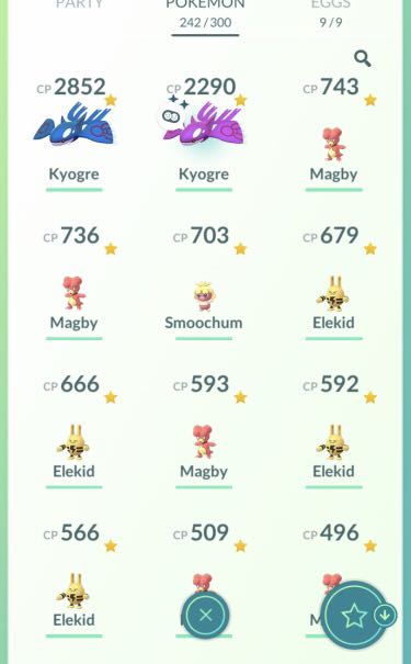 Shiny Kyogre | Baby Pokemon | Lure Modules | 262k Stardusts | POKEMON ...