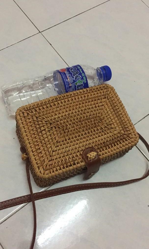 Rattan bag/ beg rotan, Women's Fashion, Bags & Wallets, Tote Bags on ...