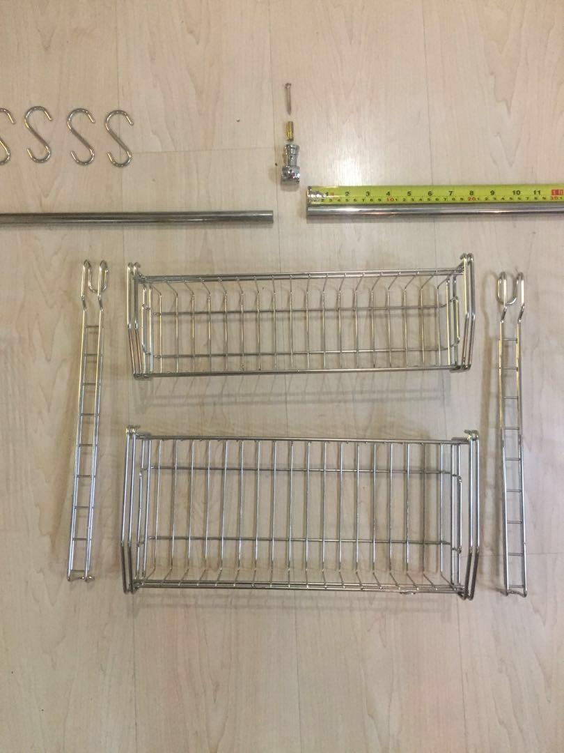 Song Cho High Quality Stainless Steel Kitchen Rack System, Furniture ...