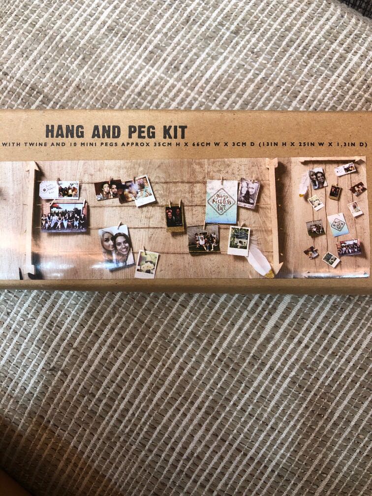 Typo Hang & Peg Frame Kit, Hobbies & Toys, Stationery & Craft, Craft ...