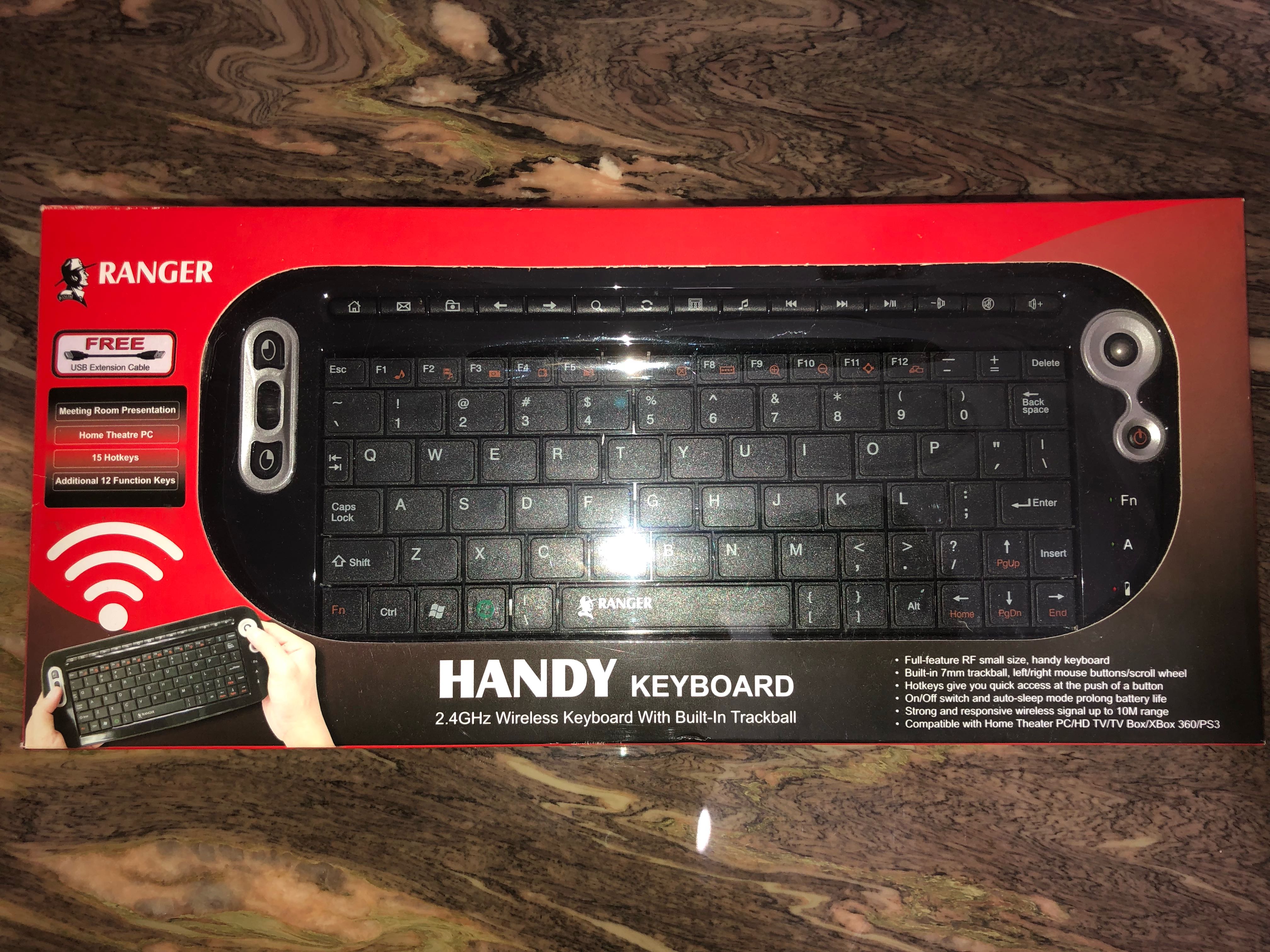 Wireless Keyboard with Trackball / Built in Mouse, Computers & Tech ...