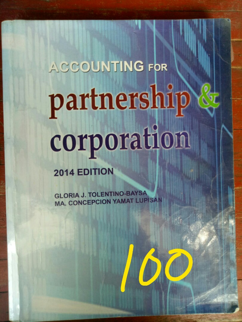 Accounting for Partnership & Corporation by Baysa & Lupisan, Hobbies ...