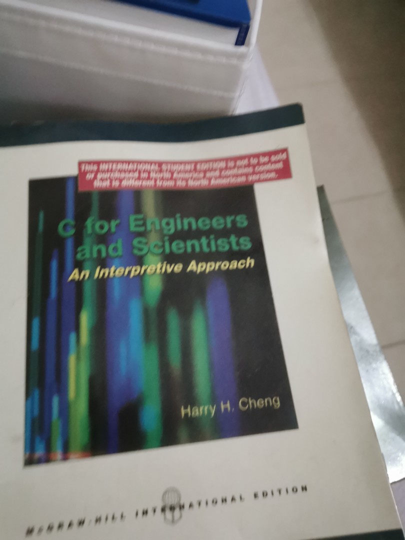 C for engineers and scientists - Harry H. Cheng, Hobbies & Toys, Books ...