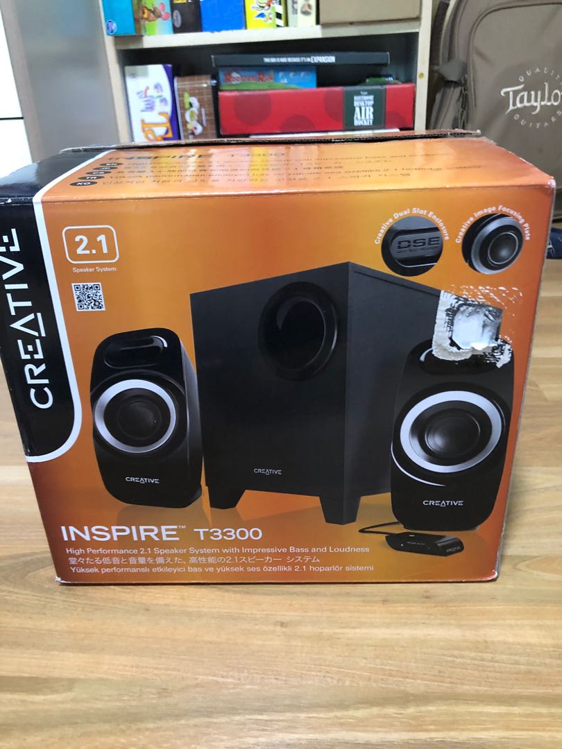 Creative inspire T3300 speaker system, Electronics, Audio on Carousell