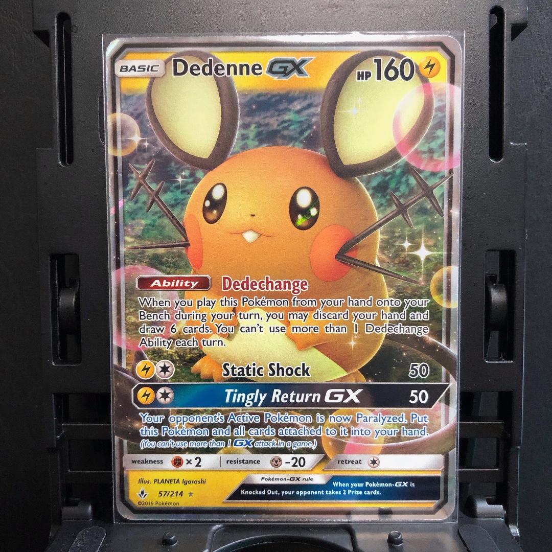 Dedenne GX - 57/214 - Pokemon TCG, Hobbies & Toys, Toys & Games on Carousell