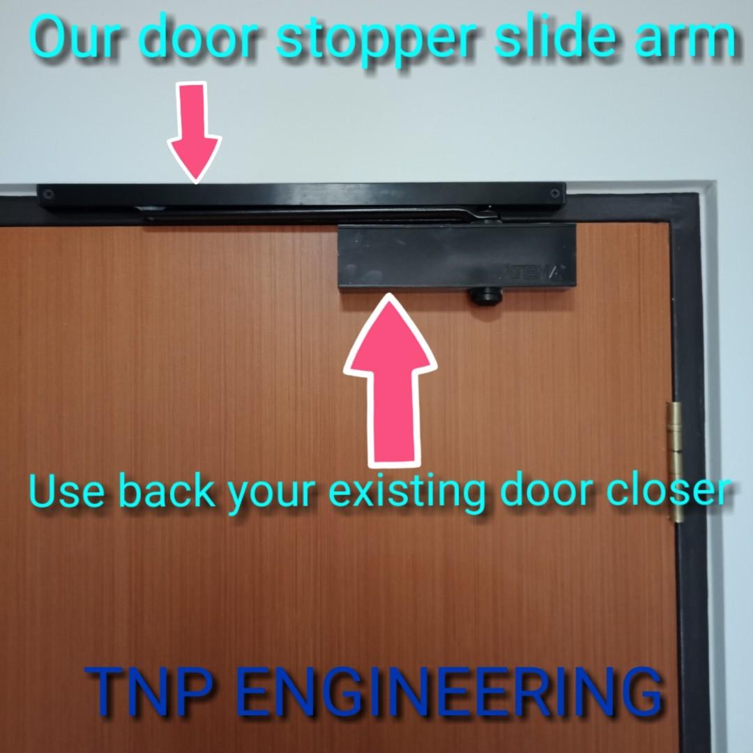 DOOR STOPPER SLIDE ARM, Furniture & Home Living, Furniture, Other Home ...