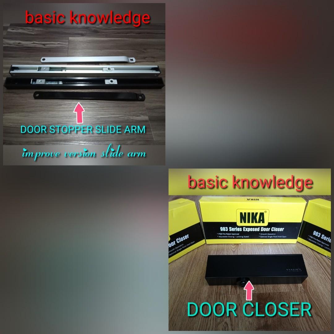 DOOR STOPPER SLIDE ARM, Furniture & Home Living, Furniture, Other Home ...