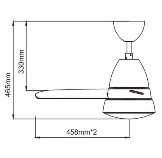 Fanco Mini Bee Compact Small Ceiling Fan, Furniture & Home Living ...