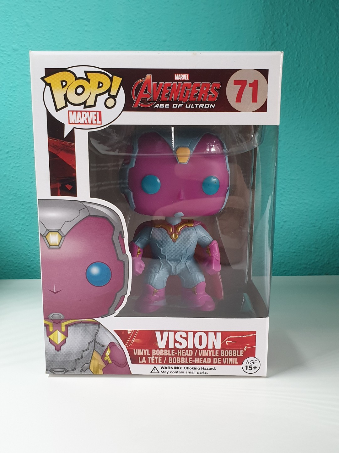 Funko Pop #71 Marvel Age of Ultron - Vision, Toys & Games, Bricks ...