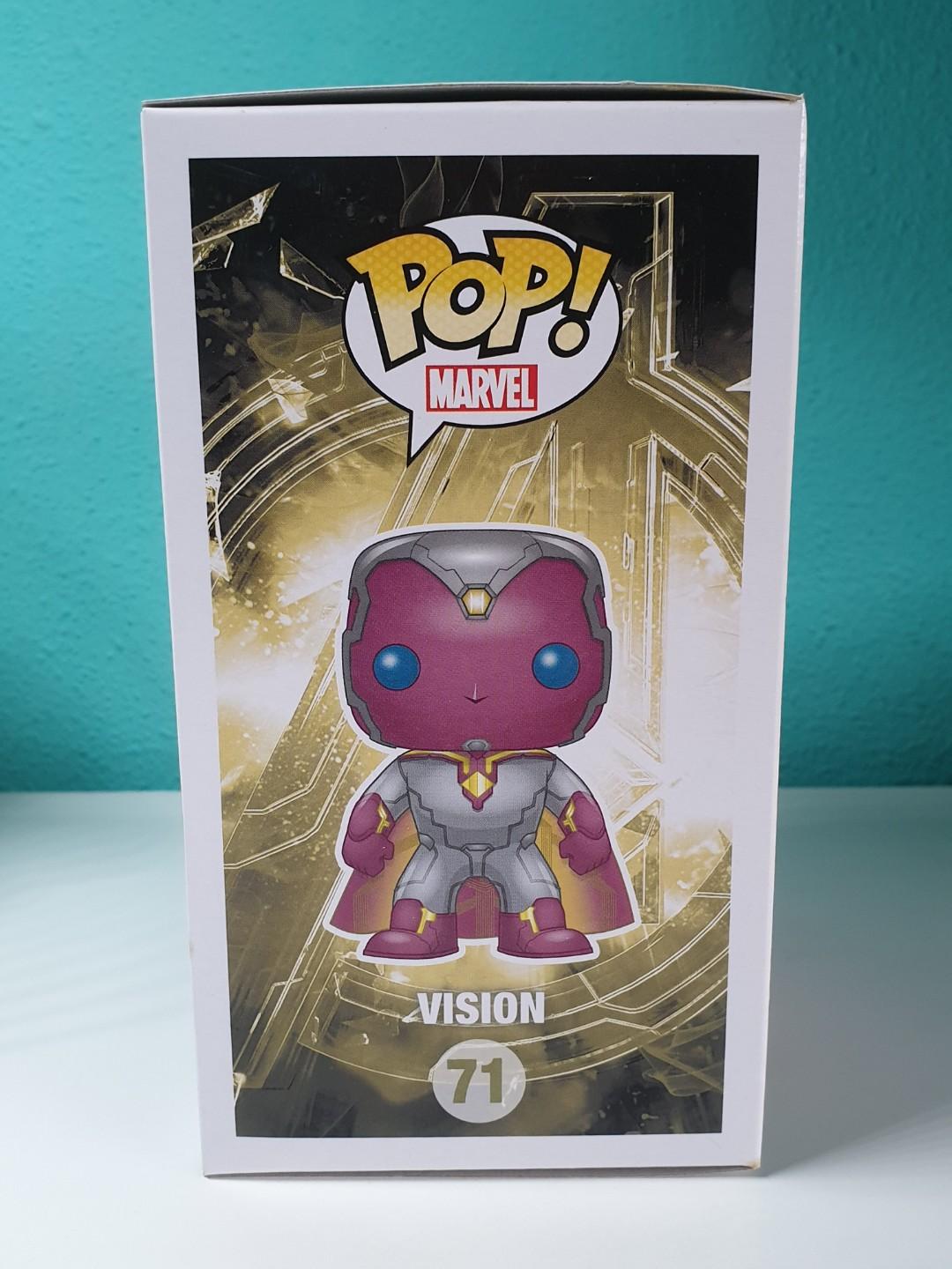 Funko Pop #71 Marvel Age of Ultron - Vision, Toys & Games, Bricks ...