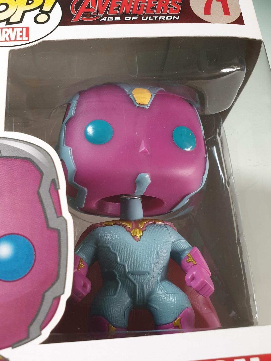 Funko Pop #71 Marvel Age of Ultron - Vision, Toys & Games, Bricks ...