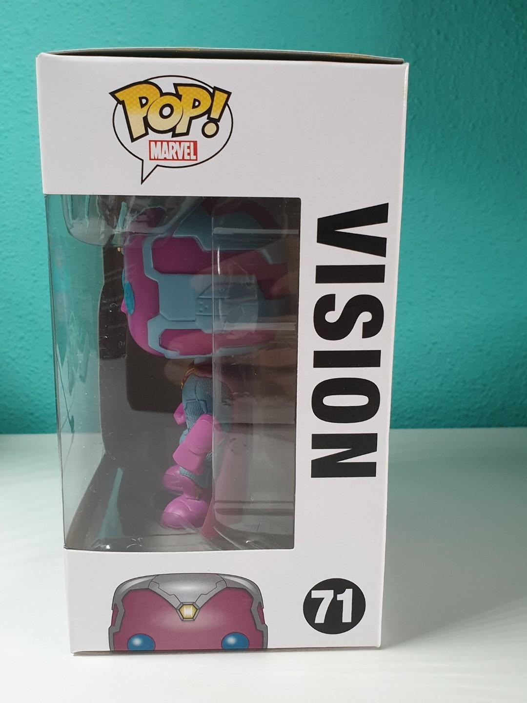 Funko Pop #71 Marvel Age of Ultron - Vision, Toys & Games, Bricks ...