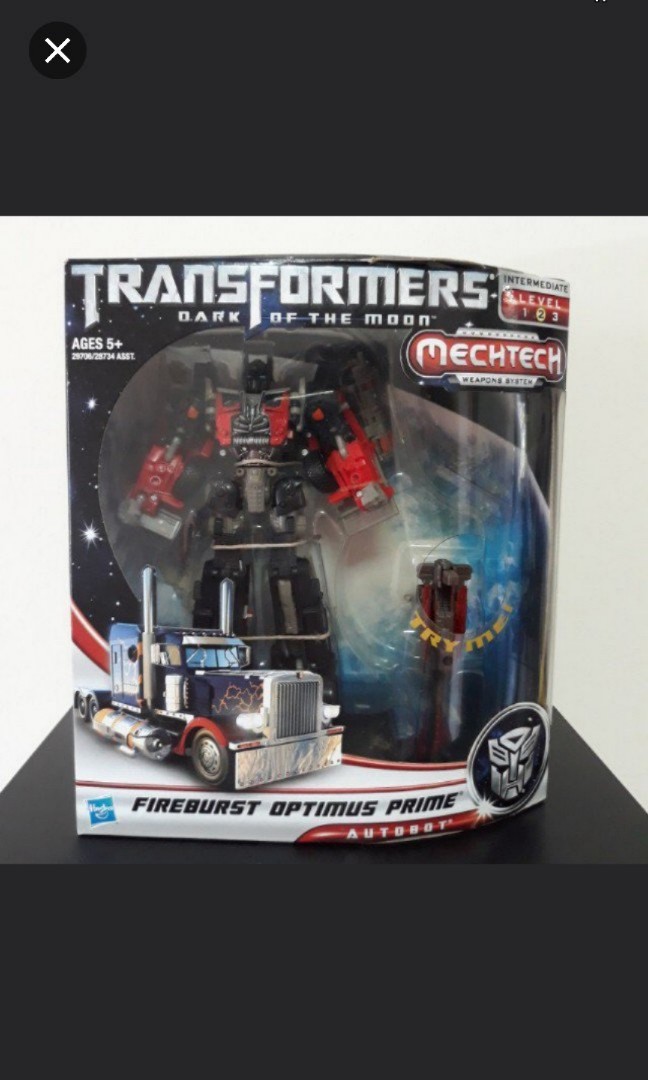 Hasbro Mechtech Fireburst Optimus Prime Voyager Class Rare!, Hobbies ...
