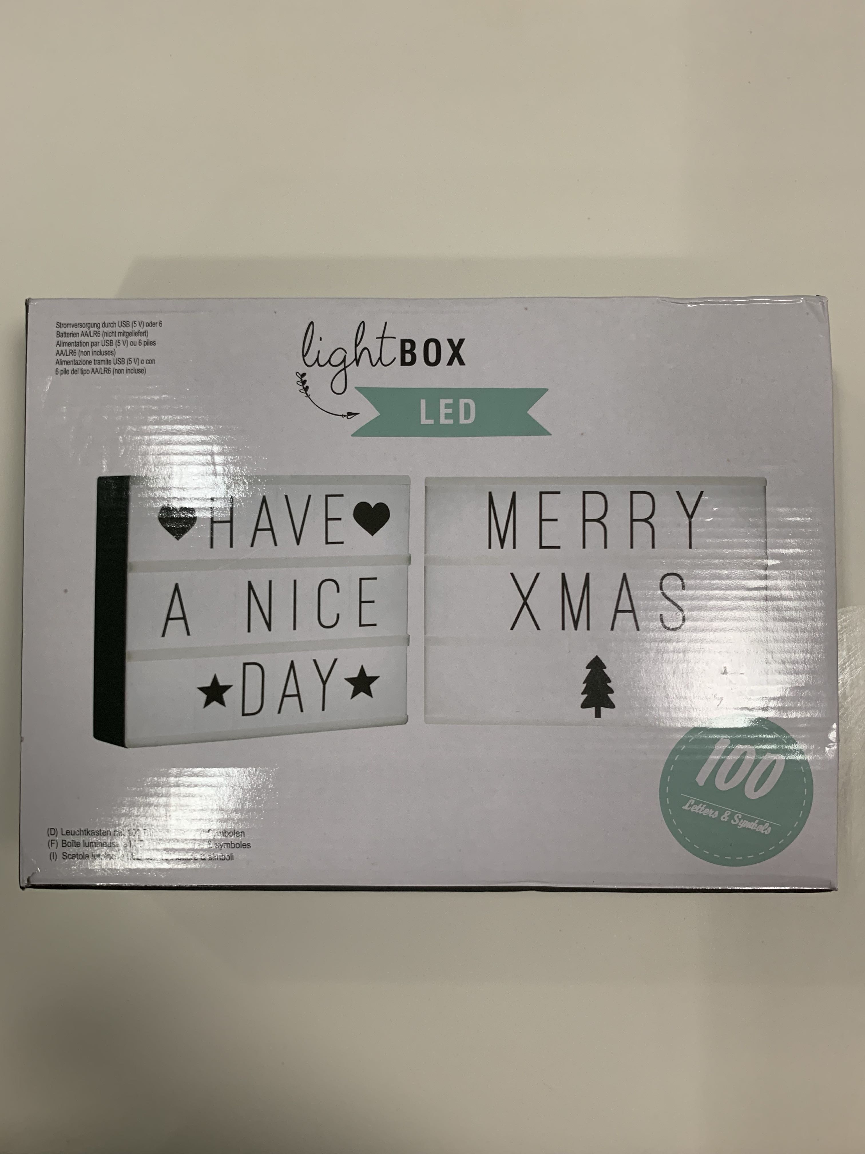 LED Light Box, Furniture & Home Living, Lighting & Fans, Lighting on ...