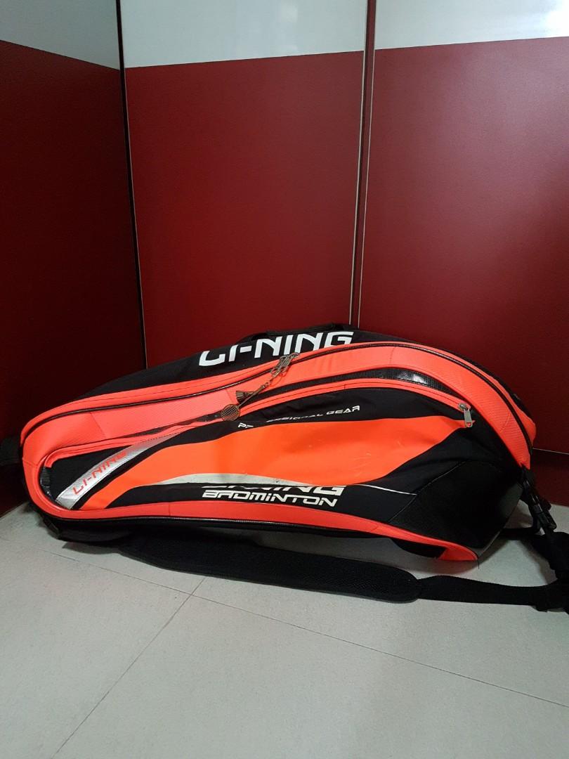 Li Ning Badminton Bag, Sports Equipment, Sports & Games, Racket & Ball ...