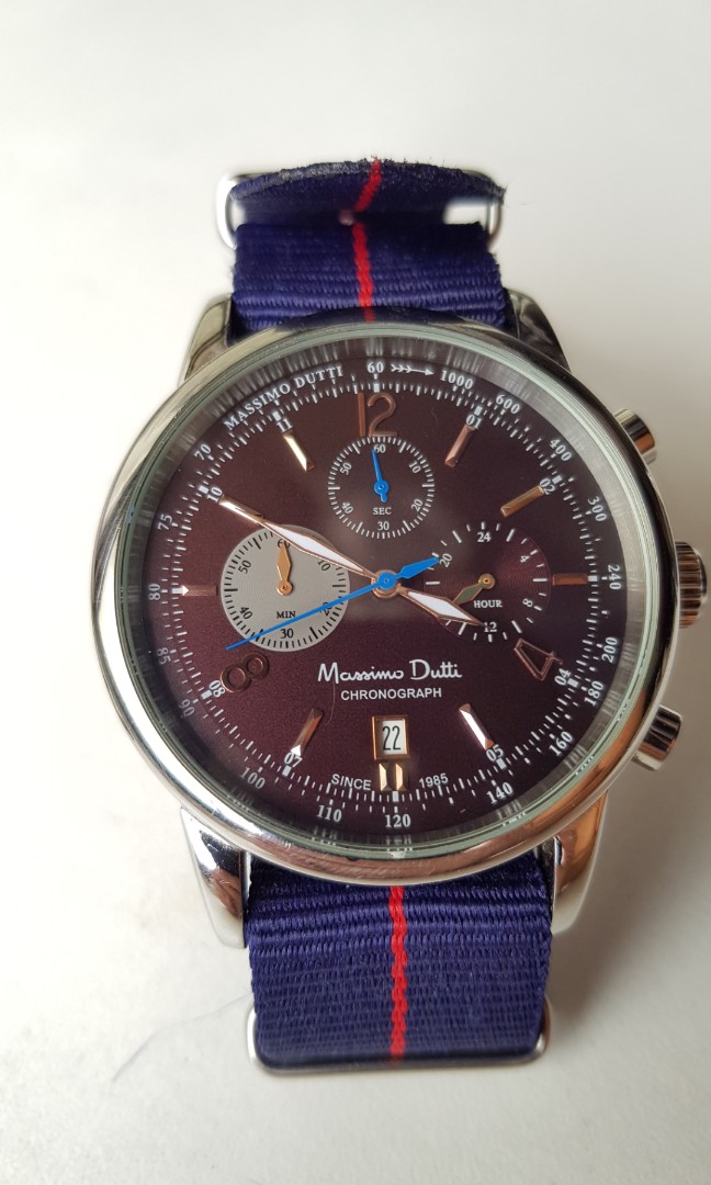 Massimo Dutti Chronograph, Men's Fashion, Activewear on Carousell
