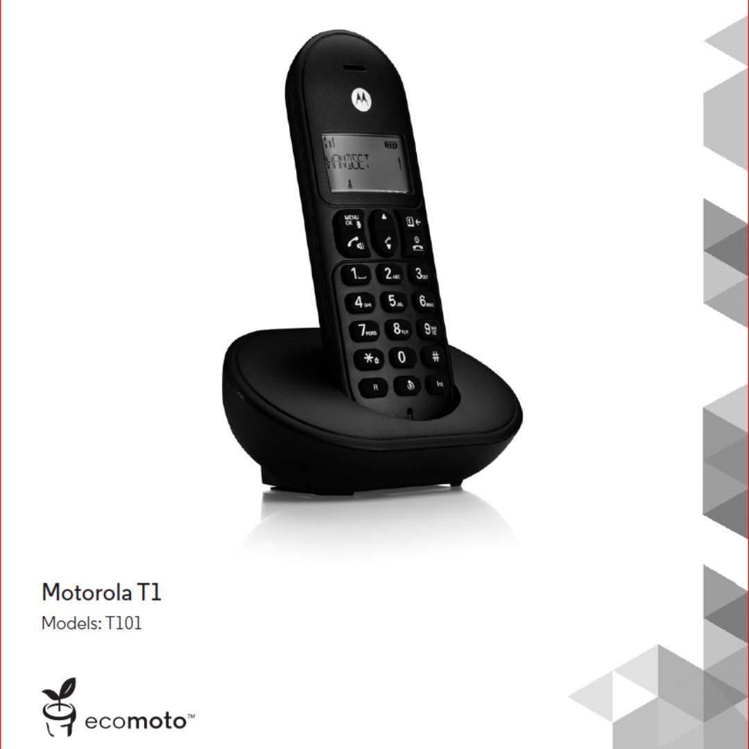 Motorola T101 Digital DECT Cordless Rechargeable Phone, Mobile Phones ...
