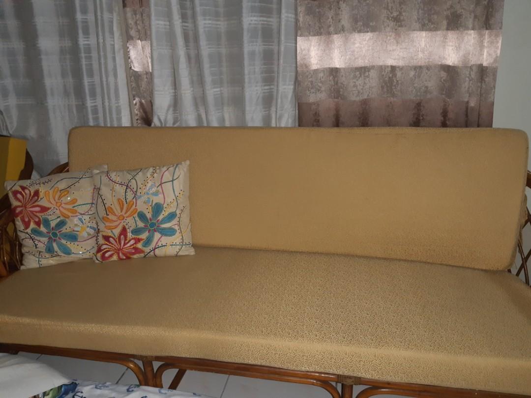 Native Rattan Sala Set | Couch | Sofa | Uratex, Babies & Kids, Baby ...