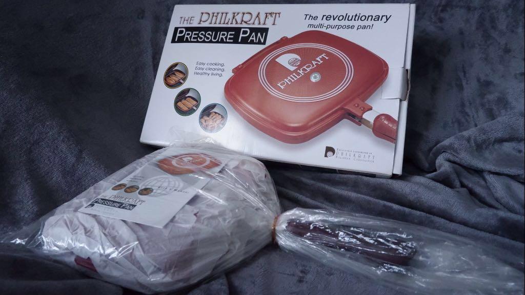 Philkraft Pressure Pan (Brand New) + FREE 1L Glass Casserole, Furniture ...