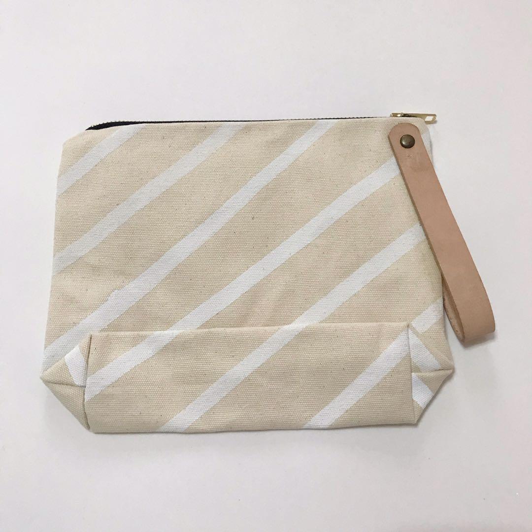 RATHA canvas pouch with handle, Women's Fashion, Bags & Wallets, Cross ...