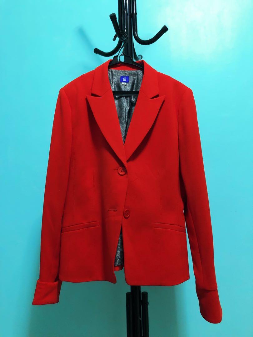 Red Formal Coat for sale! on Carousell