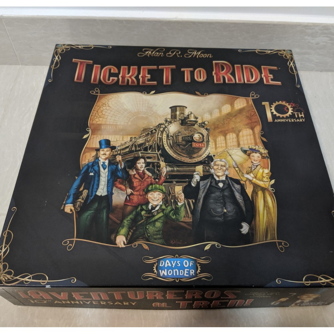 Ticket to Ride: 10th Anniversary Edition (Rare), Hobbies & Toys, Toys ...