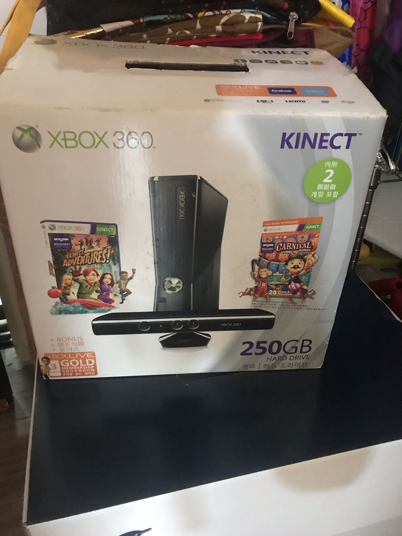 Xbox360主機+Kinect+2手制, 電子遊戲, 電子遊戲機, Xbox - Carousell