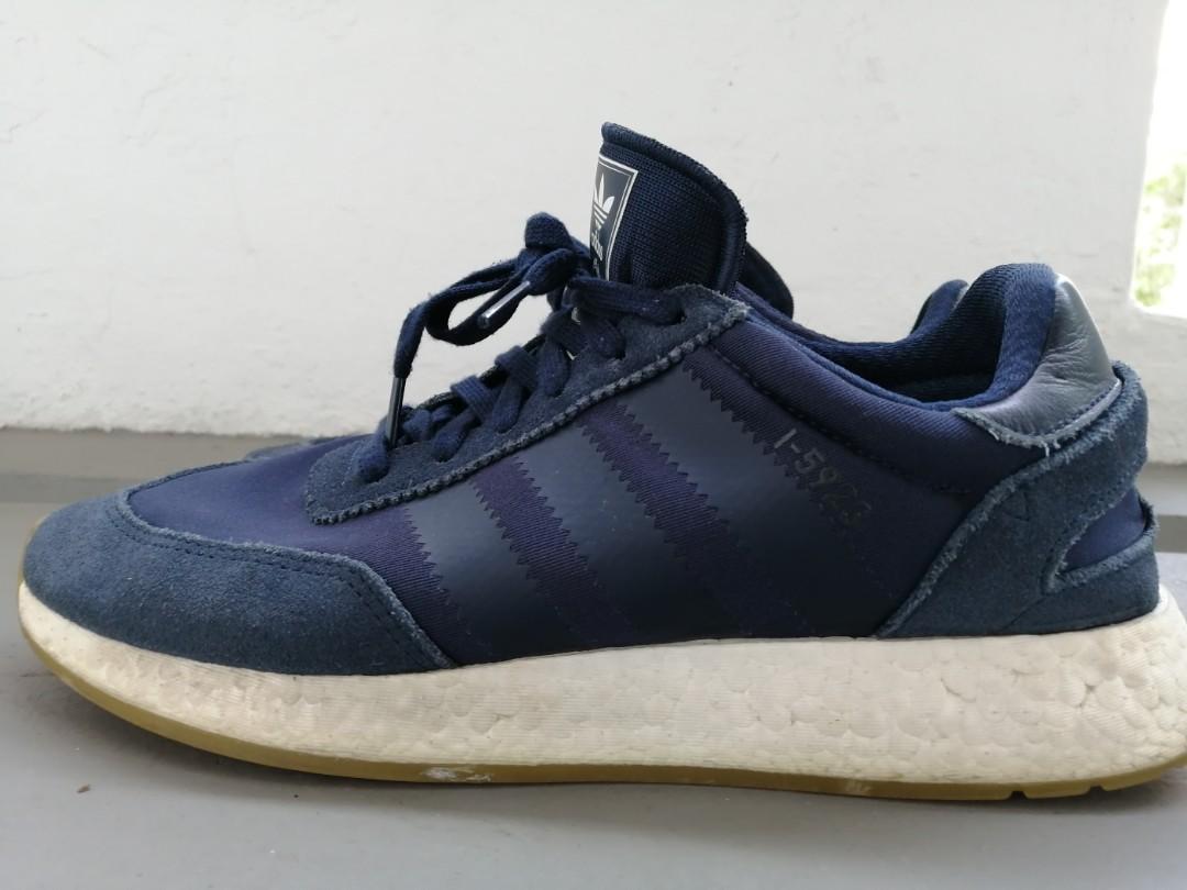 Adidas Iniki (navy), Men's Fashion, Footwear, Sneakers on Carousell