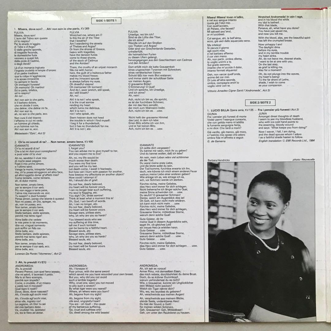 Barbara Hendricks sings Mozart Opera & Concert Arias EMI, Hobbies ...