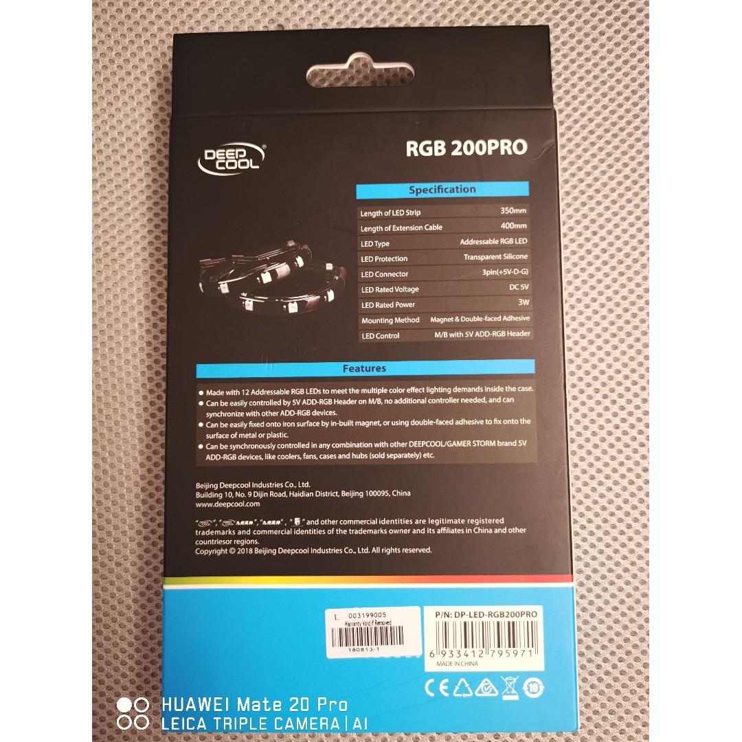 Deepcool RGB 200PRO LED, Computers & Tech, Parts & Accessories ...