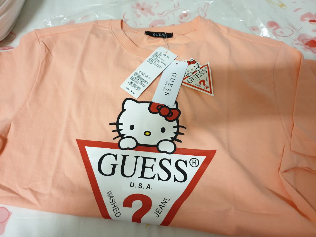 Guess hello kitty ter, Women's Fashion, Tops, Other Tops on Carousell