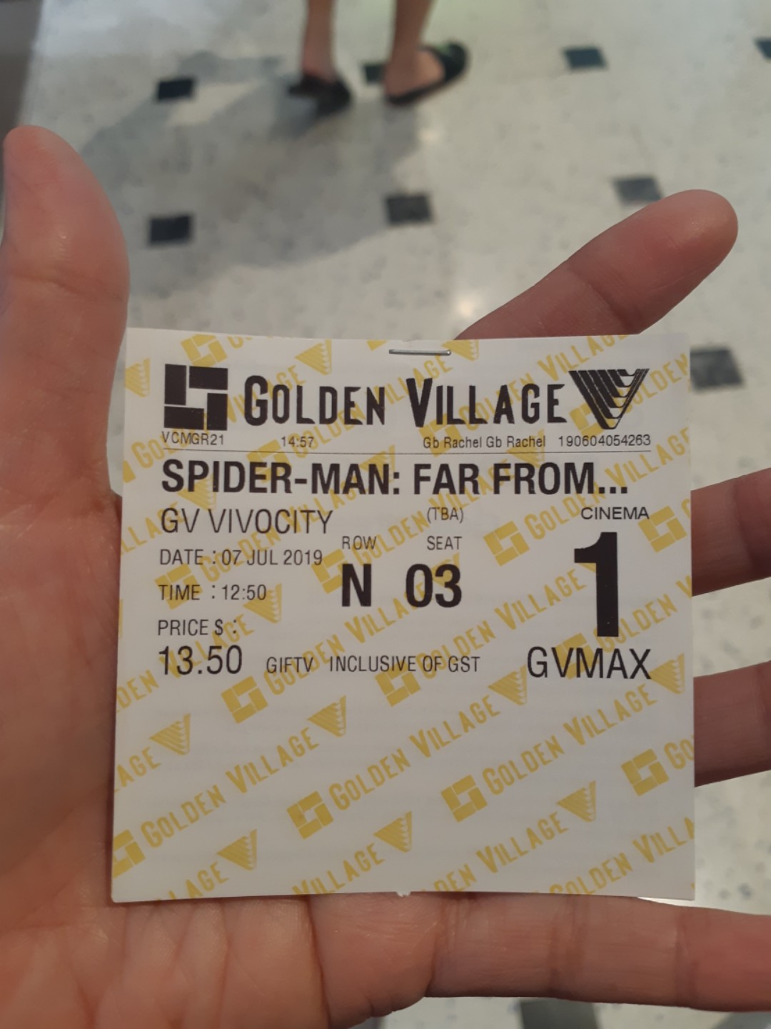GV MOVIE TICKETS-SPIDERMAN FAR FROM HOME, Tickets & Vouchers, Vouchers ...