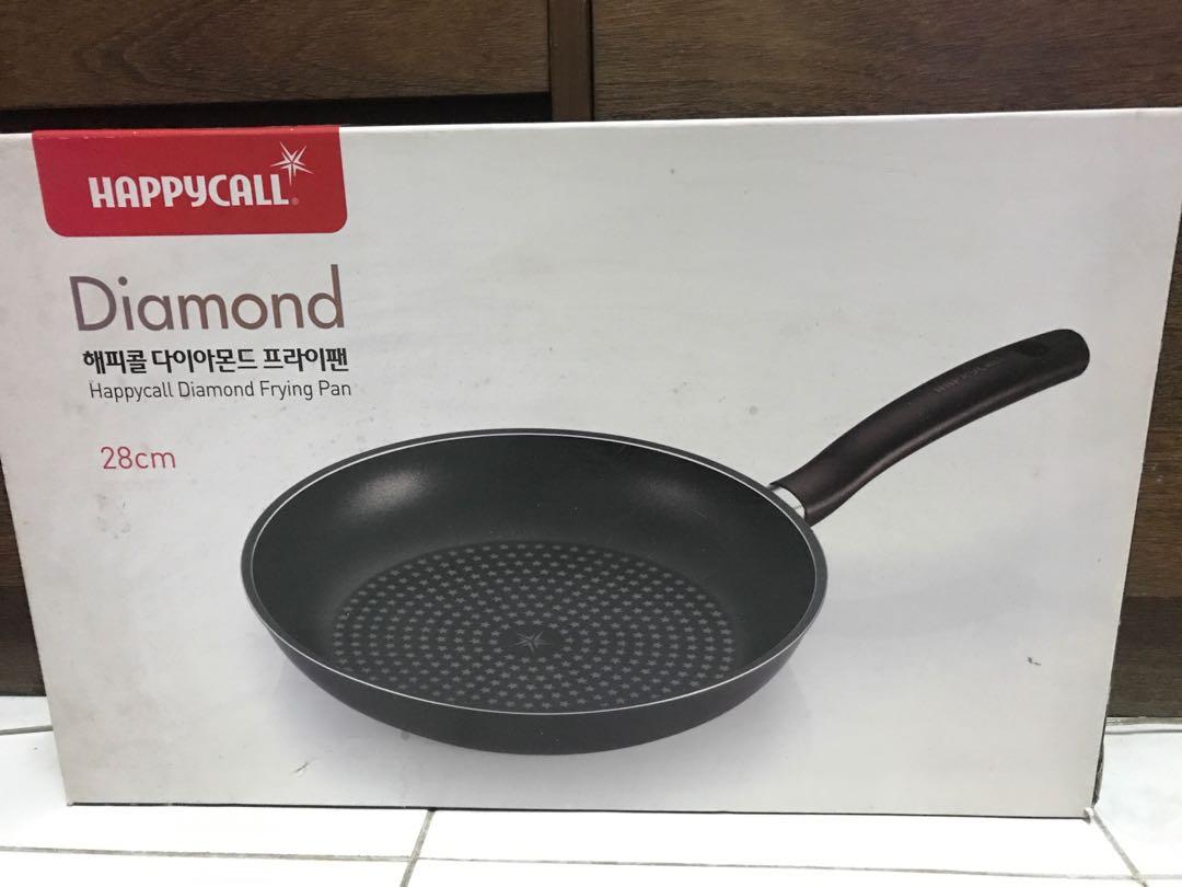 Happycall diamond frying pan, Furniture & Home Living, Kitchenware ...