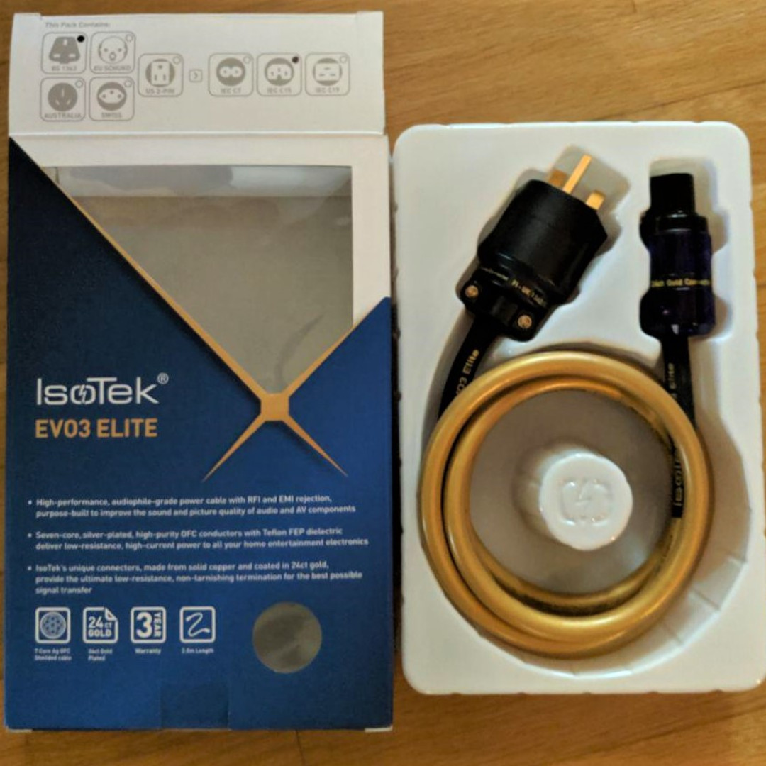 IsoTek Elite Powercord, Audio, Portable Audio Accessories on Carousell